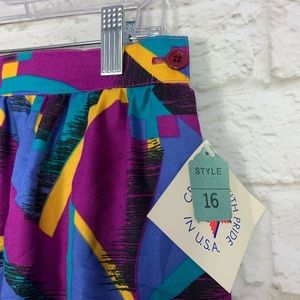 Vintage | Skirts | Folio By Fire Islander 8s Bright Funky Skirt Nwt ...
